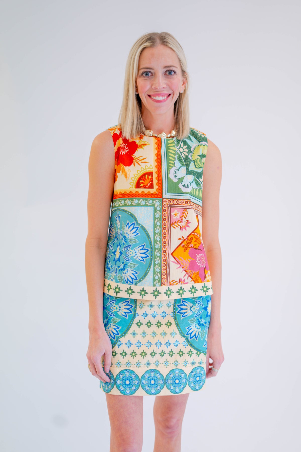 Anna Cate Saylor Skirt in Neon Tile | Minette Boutique