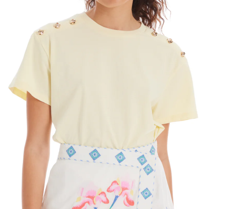 Brooklyn Tee in Butter Yellow | Minette Boutique